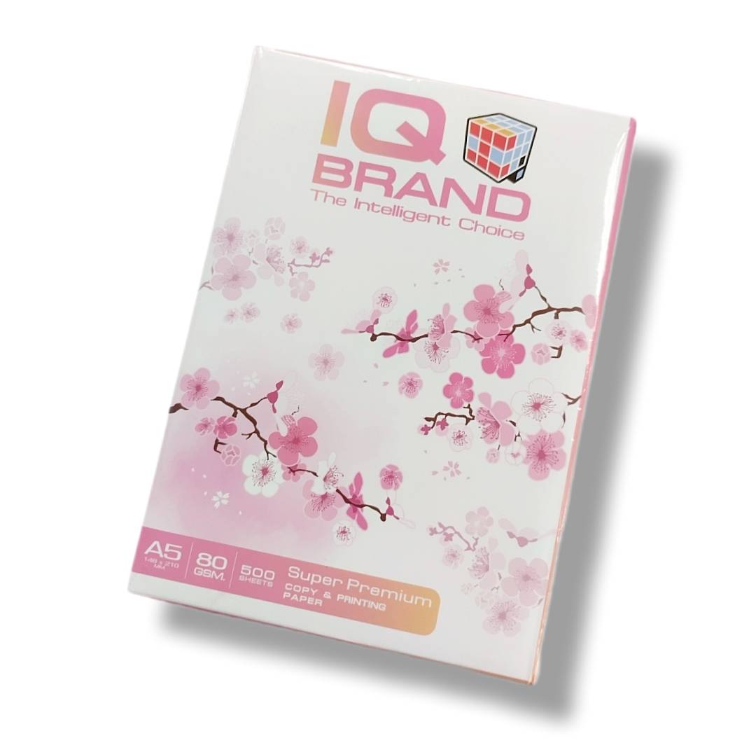 กระดาษถ่ายเอกสาร IQ Brand 80g A5 500แผ่น/รีม – LIKE OFFICE
