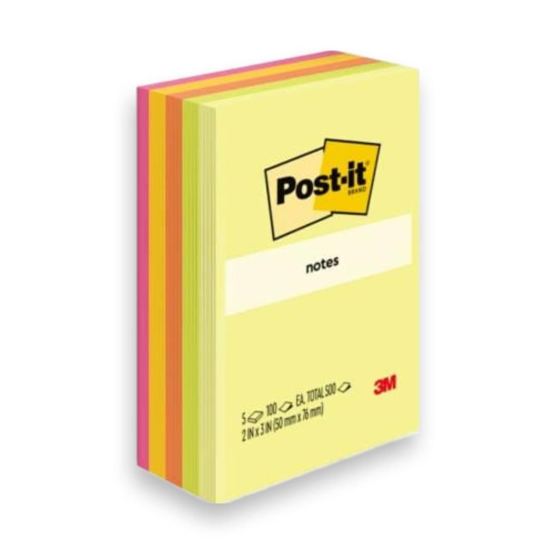 Post-it 3M 656-5ASST คละสีนีออน (1x5) – LIKE OFFICE