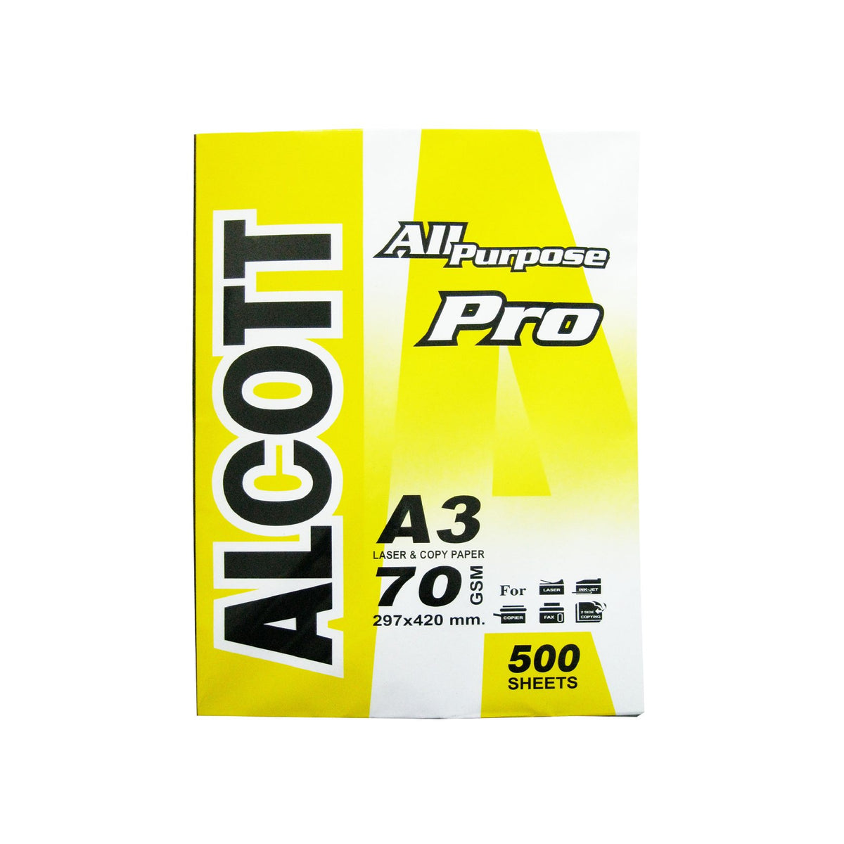 กระดาษถ่ายเอกสาร Alcott 70g A3 1รีม – LIKE OFFICE